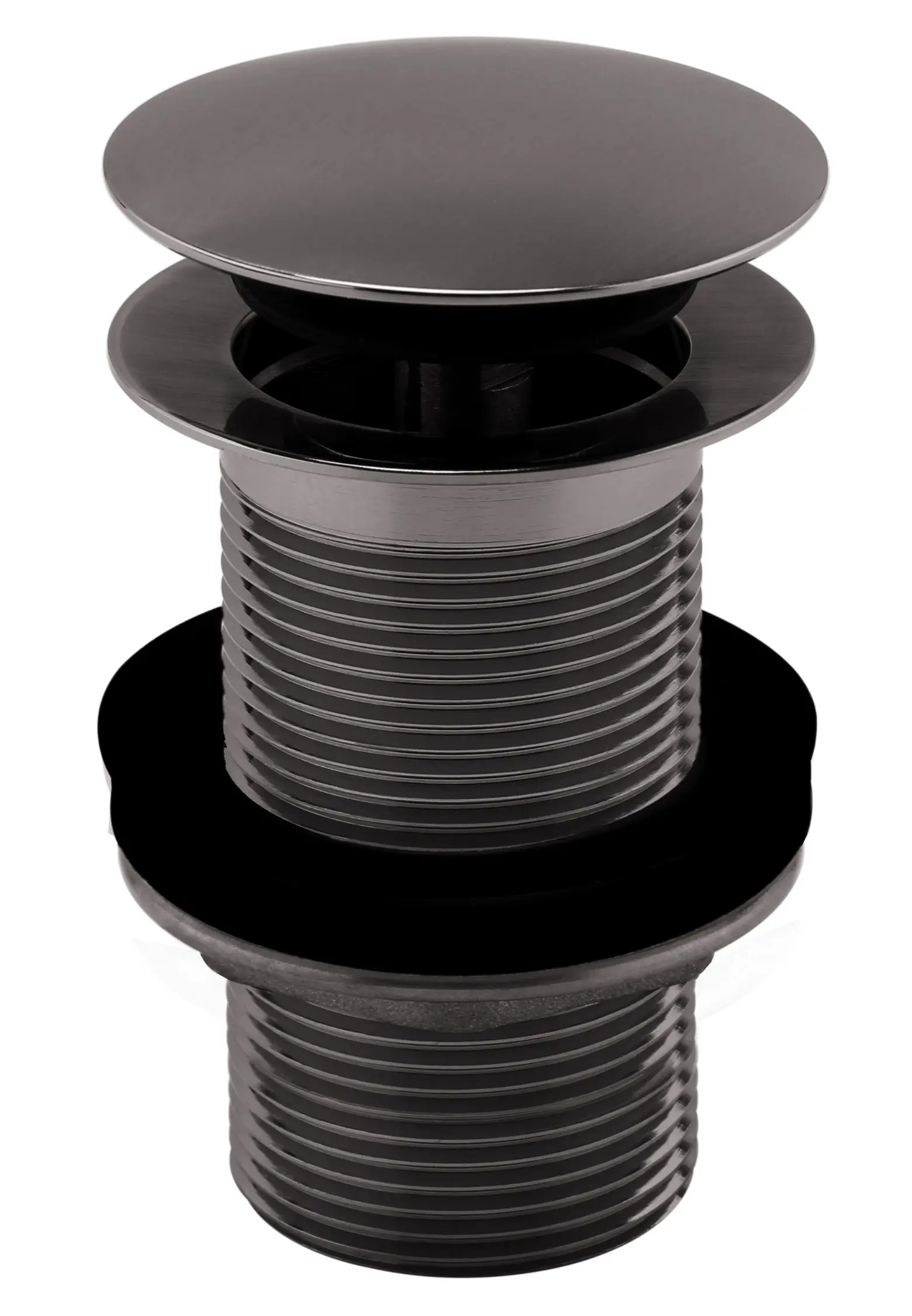 Gunmetal Unslotted Clicker Basin Waste | Bathco Designs